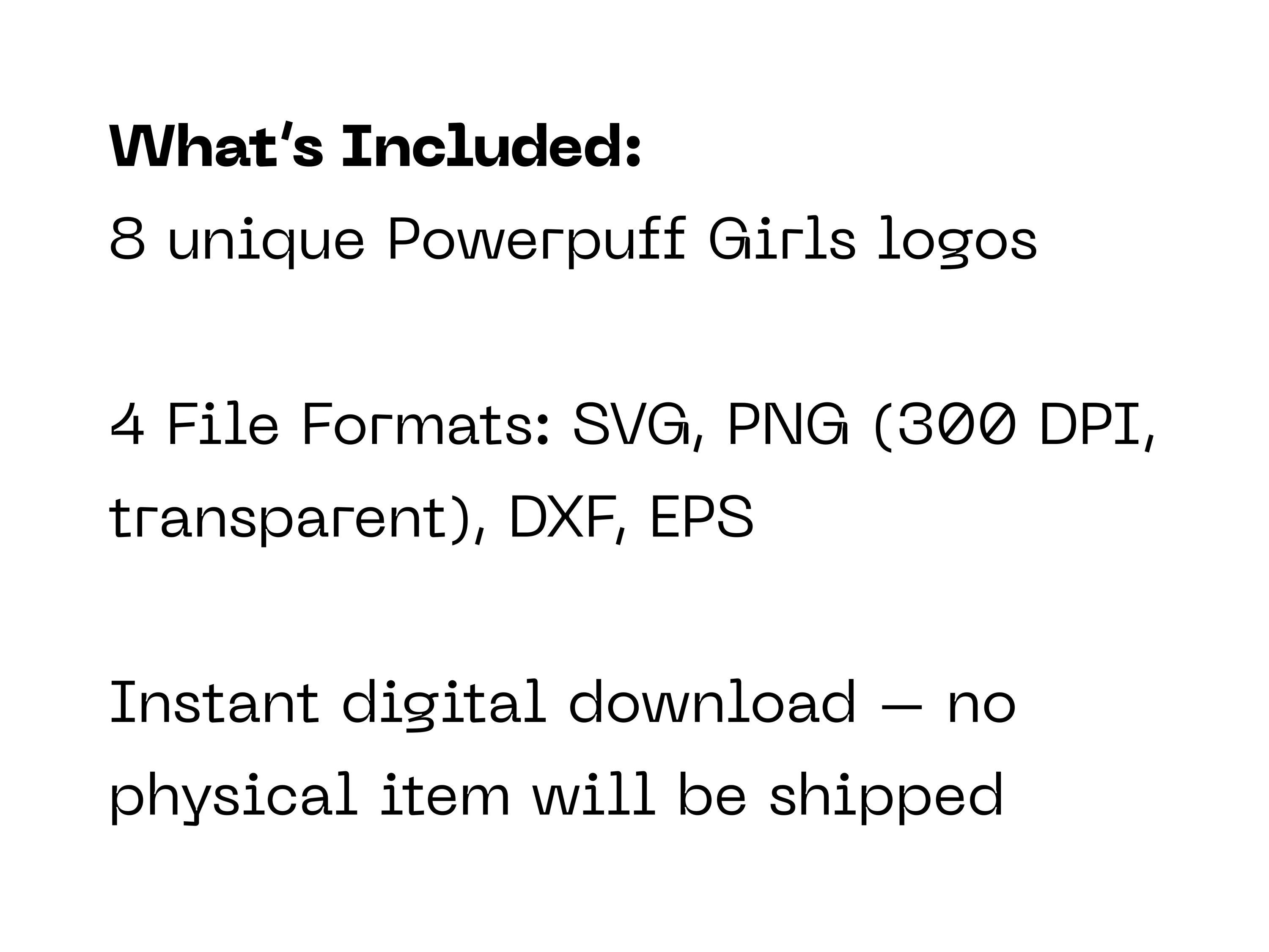 Powerpuff Girls Logo Clipart Bundle | PNG SVG DXF Eps | 90s Cartoon ...