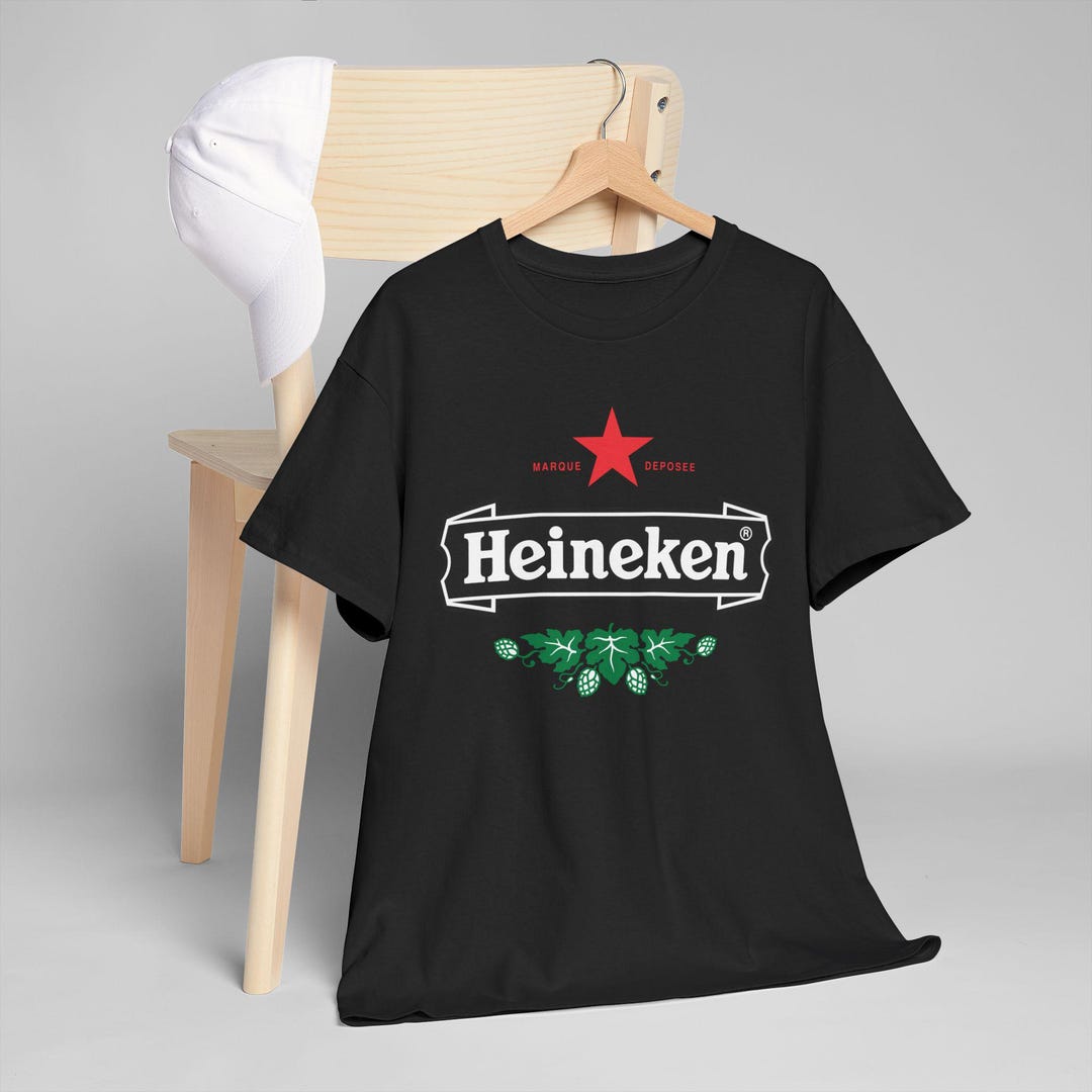 Heineken Logo T-shirt | Gildan Cotton Tee, Beer Lover Gift - Etsy