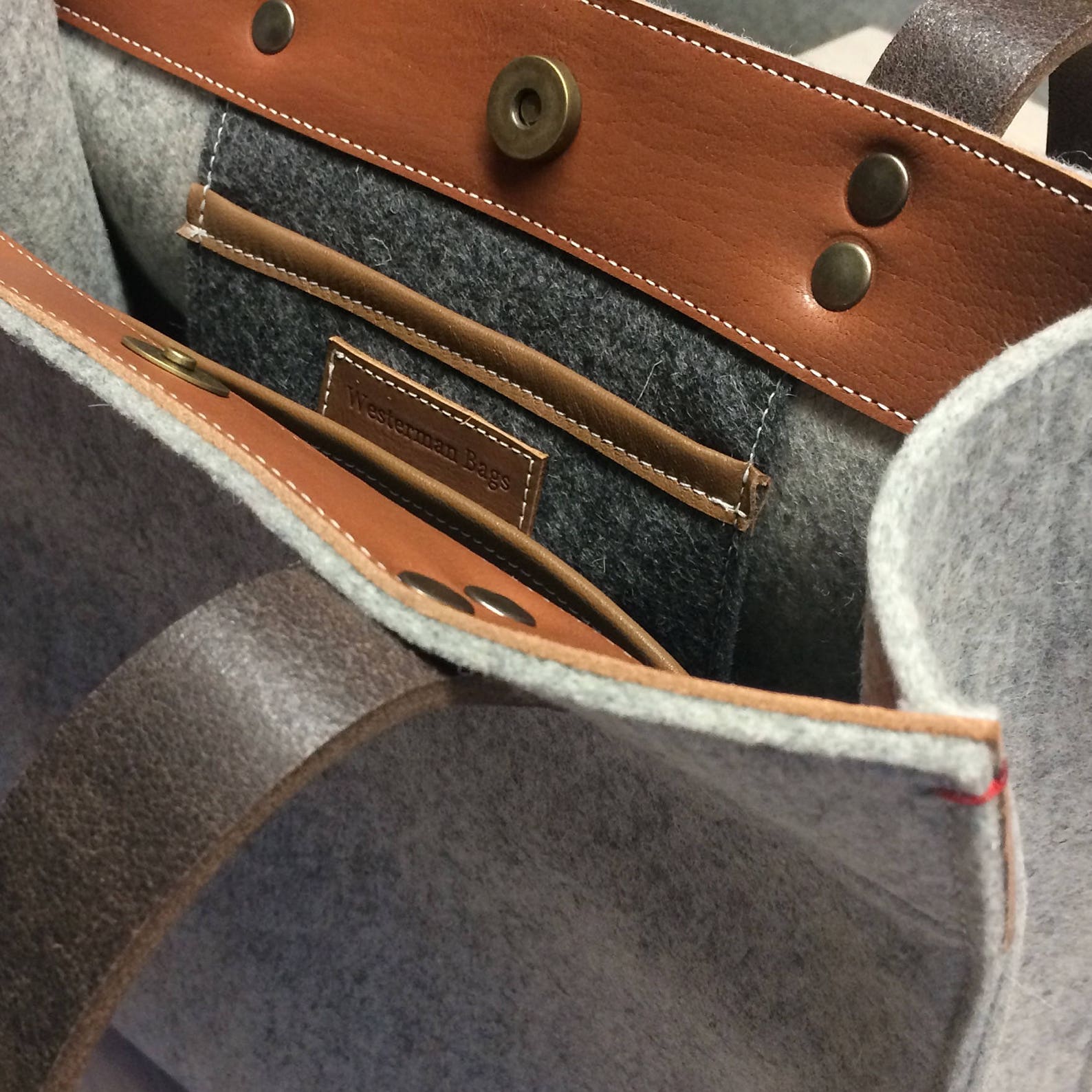 FELT TOTE BAG Felt Shoulder Bag Laptop Tote Bag Gift for - Etsy