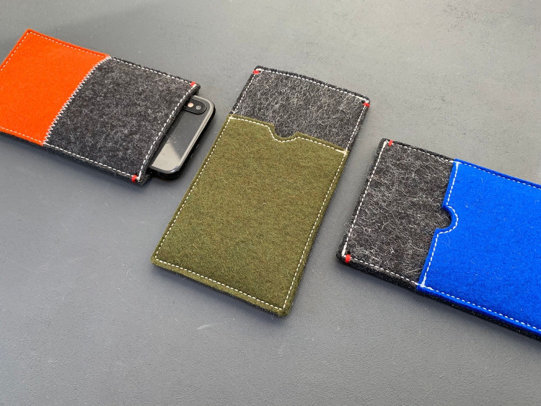 Wool Felt iPhone Case: Dutch Design Pocket Sleeve - Etsy