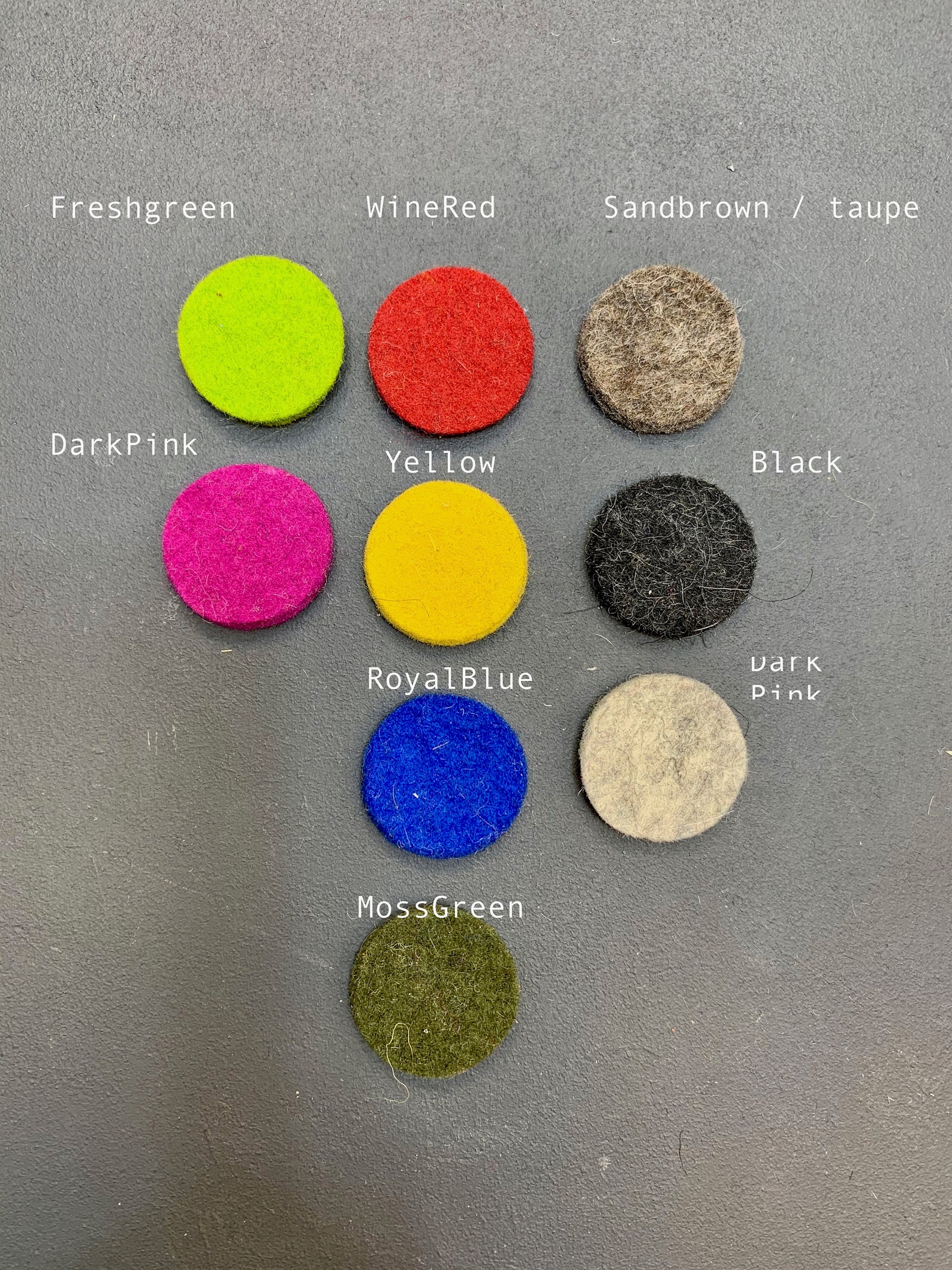 Wool Felt Coasters Eco Gift Round Coasters Housewarming - Etsy