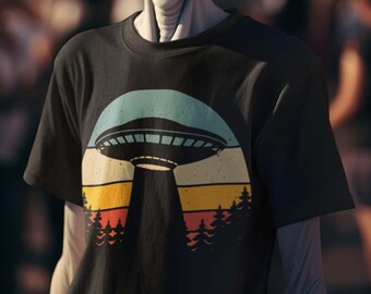 Alien Abduction UFO T-shirt - Etsy