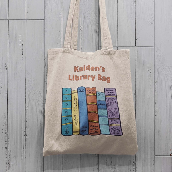 Library Book Bag - Etsy