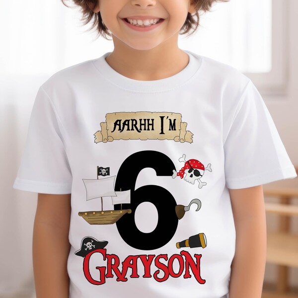 Girls Pirate Shirt - Etsy