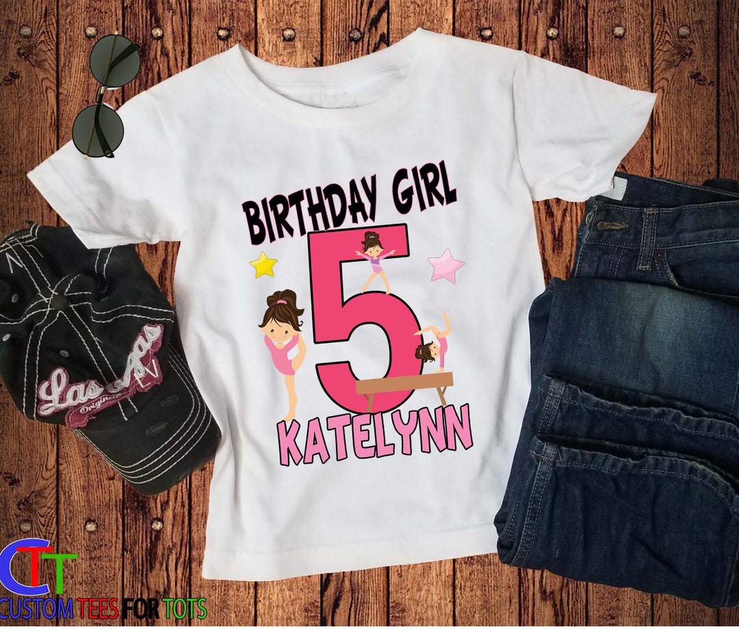 Gymnastics Dance Birthday Shirt for Girls - Future Gymnast Sports Tee ...