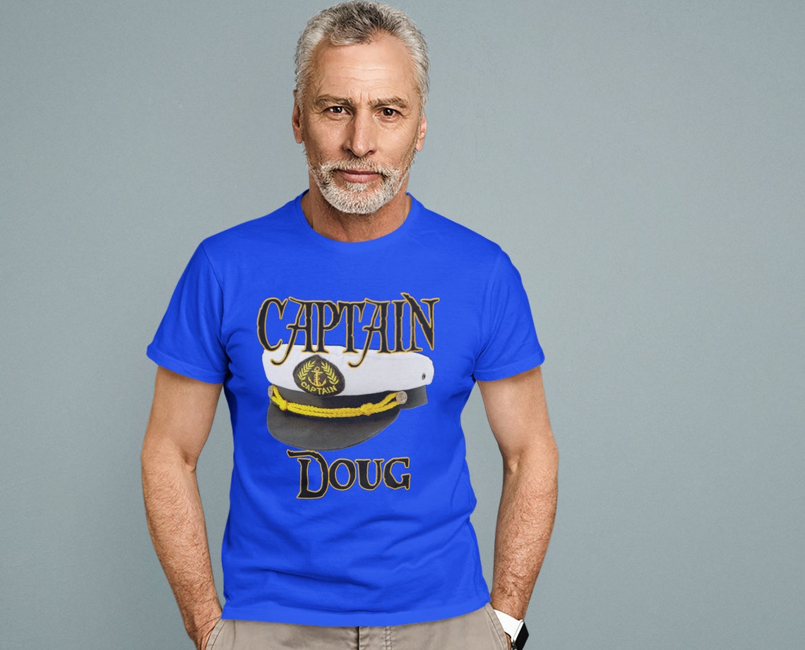 Mens Boat Captain Shirt Personalized Ship Captain Shirt - Etsy