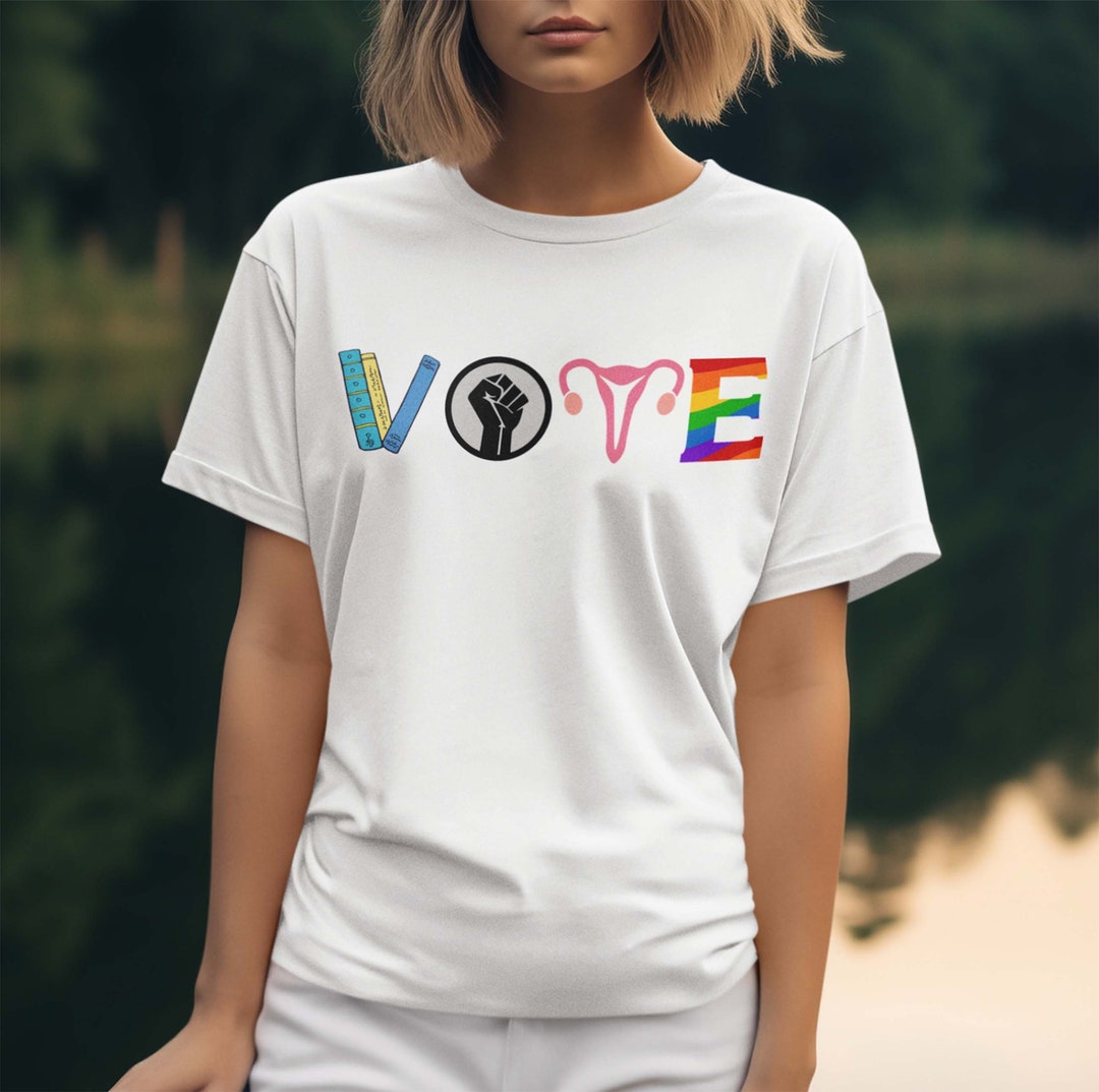 Vote Equality US Election Shirt Banned Books, BLM, Reproductive Rights ...