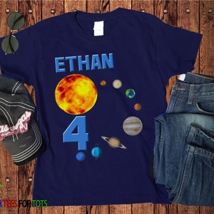 Solar System Birthday Shirt Matching Shirt Set Outer Space | Etsy