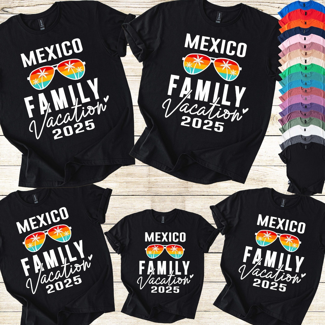 Matching Family Vacation Shirts - Custom Destination and Date 2024 2025 ...