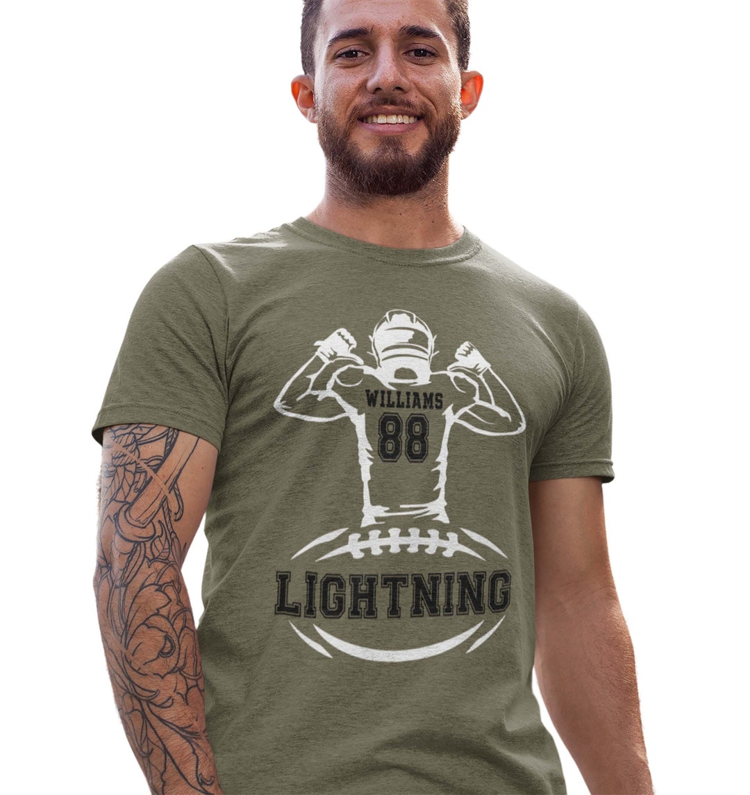 Personalized Football T-shirt: Custom Team Tee, Men's Jersey Style ...