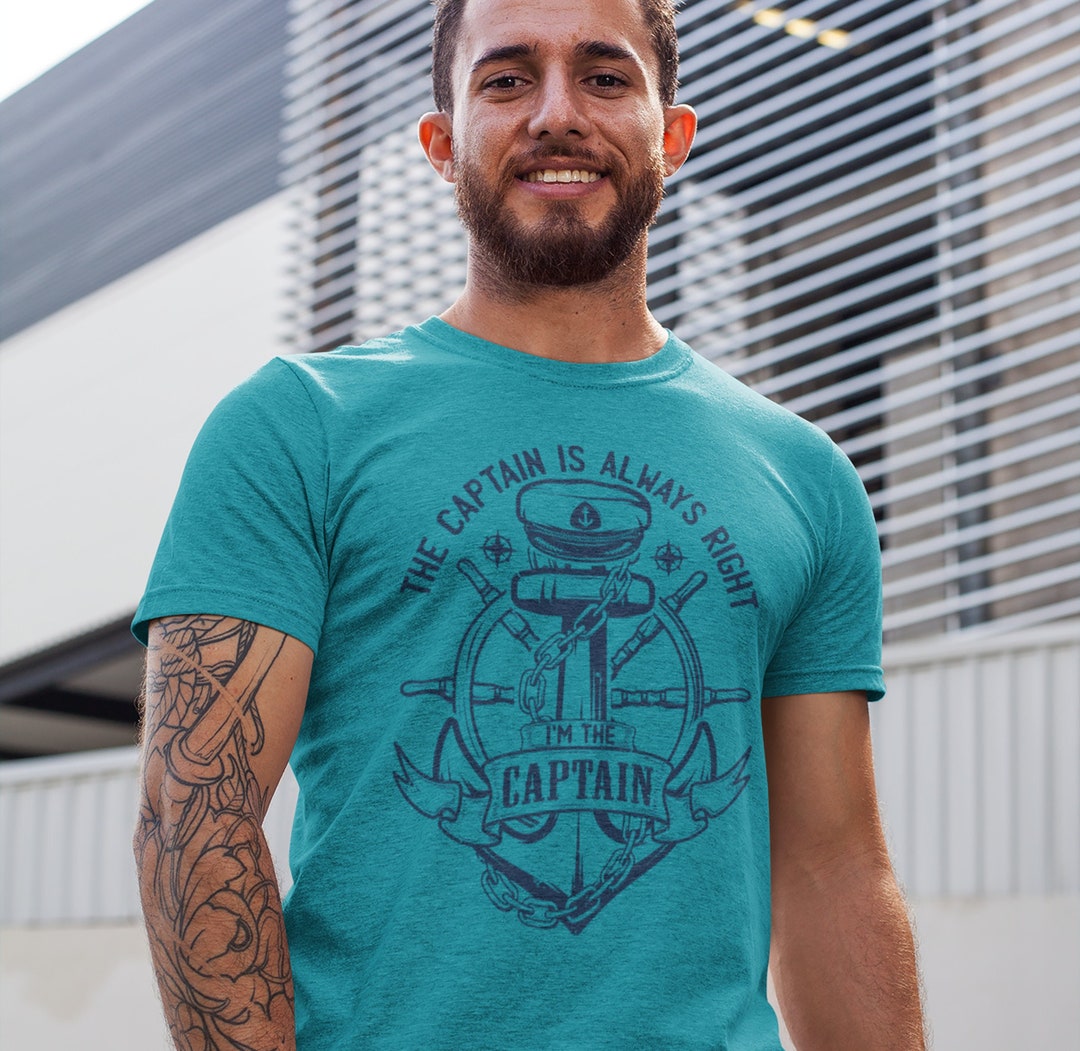 Funny Boating Shirt the Captain is Always Right Boating Tee Nautical ...