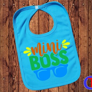 Funny Baby BIB Boy Girl Mini Baby Boss Infant Bib Newborn Baby Shower ...