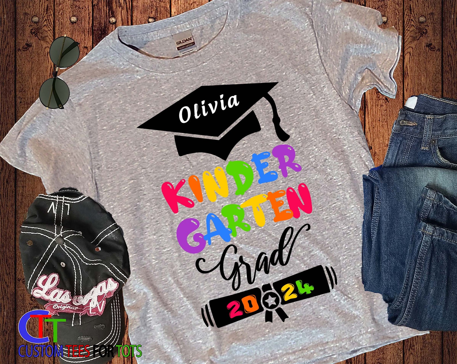 Kindergarten Grad Shirt Girl or Boy Personalized Kindergarten ...