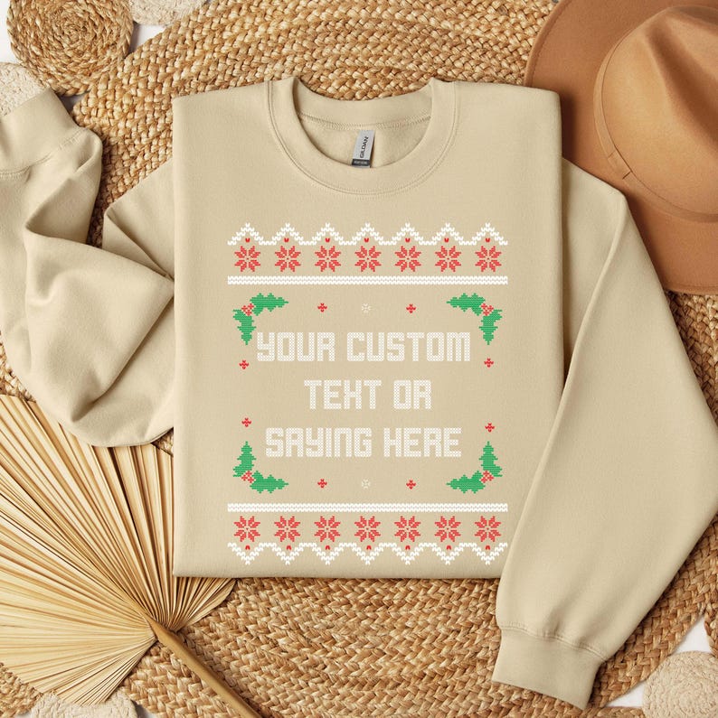 Ugly Christmas Sweater: Holiday Crewneck Sweatshirt - Festive Seasonal ...