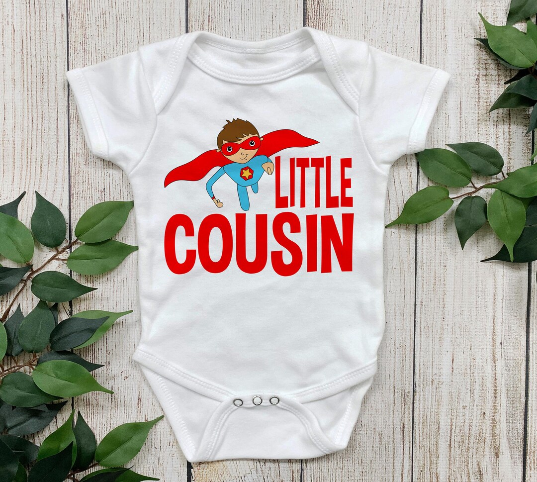 Cousin Superhero Bodysuit Super Hero Baby Shirt Little Cousin Outfit ...