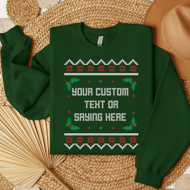 Ugly Christmas Sweater: Holiday Crewneck Sweatshirt - Festive Seasonal ...