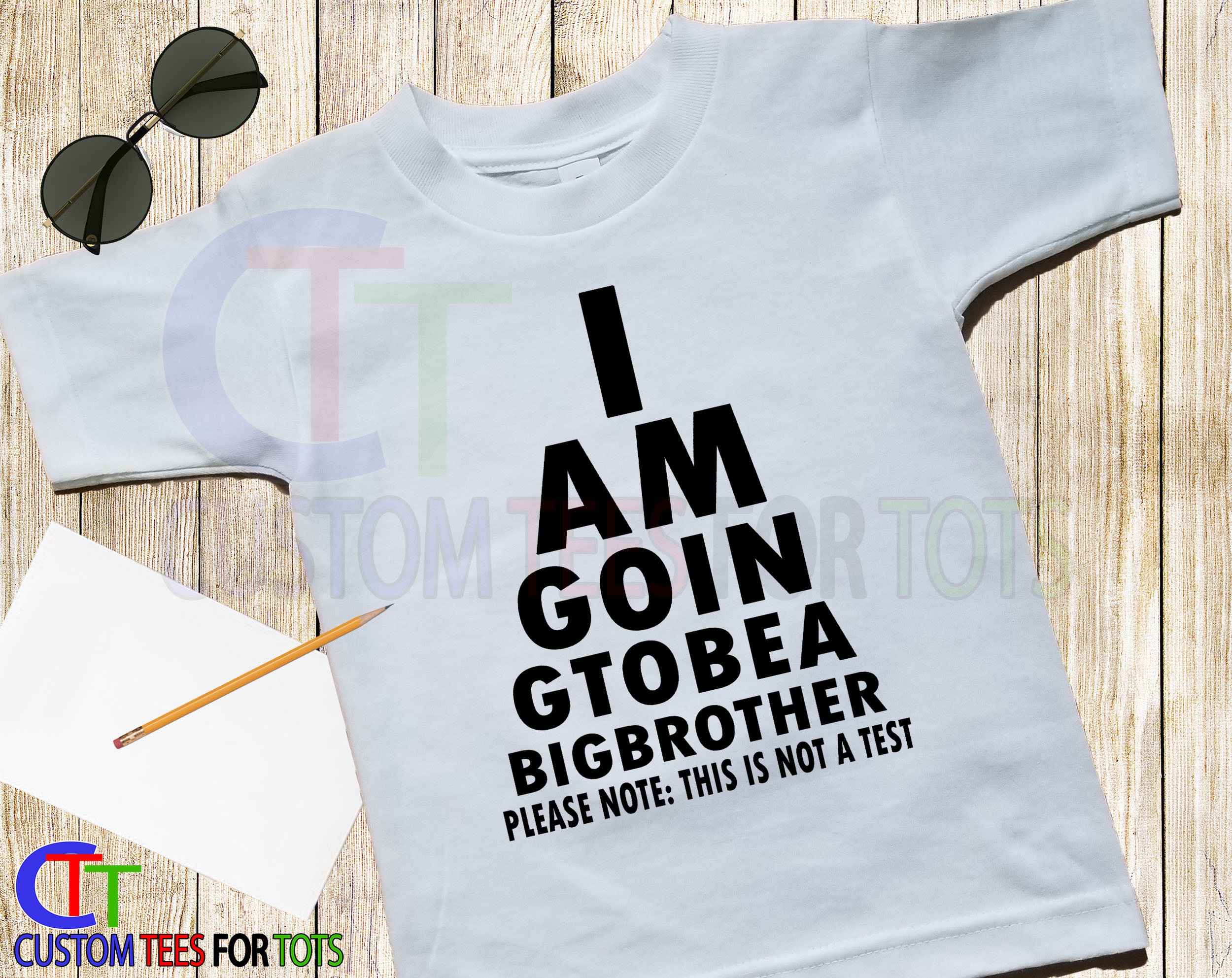 Big Brother Shirt Eye Chart Big Brother Shirt I'm | Etsy