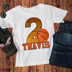 Basketball Birthday Shirt - Kids Basketball Shirt - Personalized ...