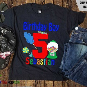 BOY Candy Shirt - Birthday Candy Shirt - Candyland Personalized Shirt ...