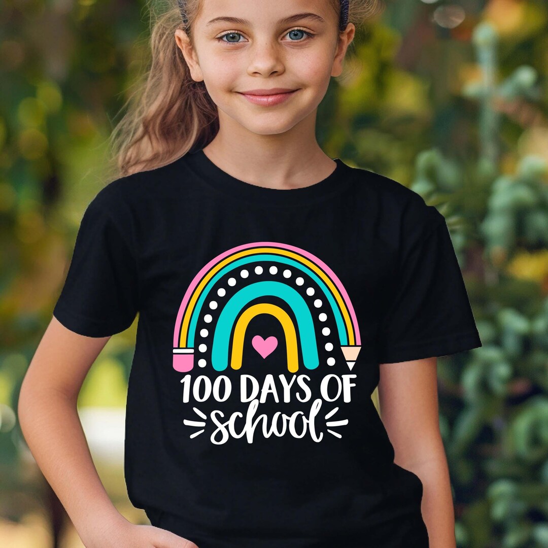 100 Days of School Shirt - Counting to the 100th Day - Girls Women's ...