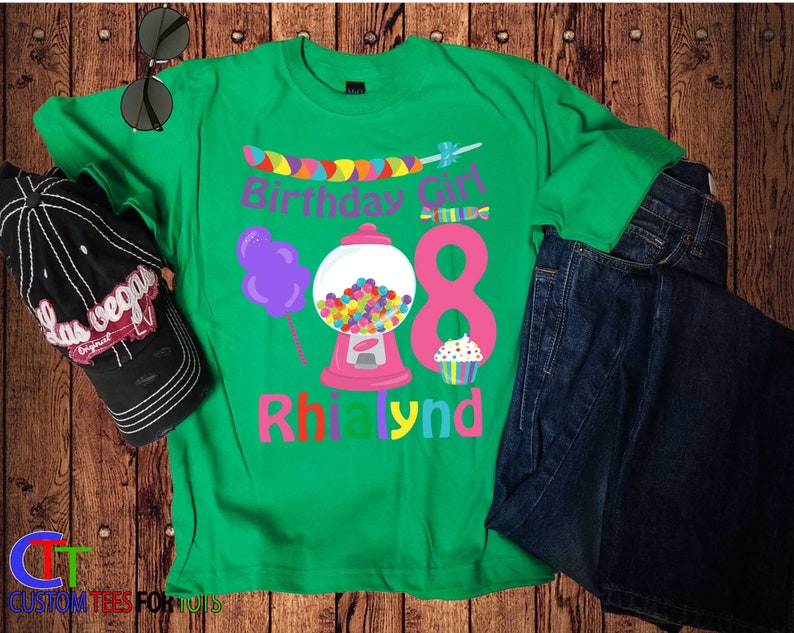 Girls Candyland Shirt Personalized Birthday Candy Shirt - Etsy