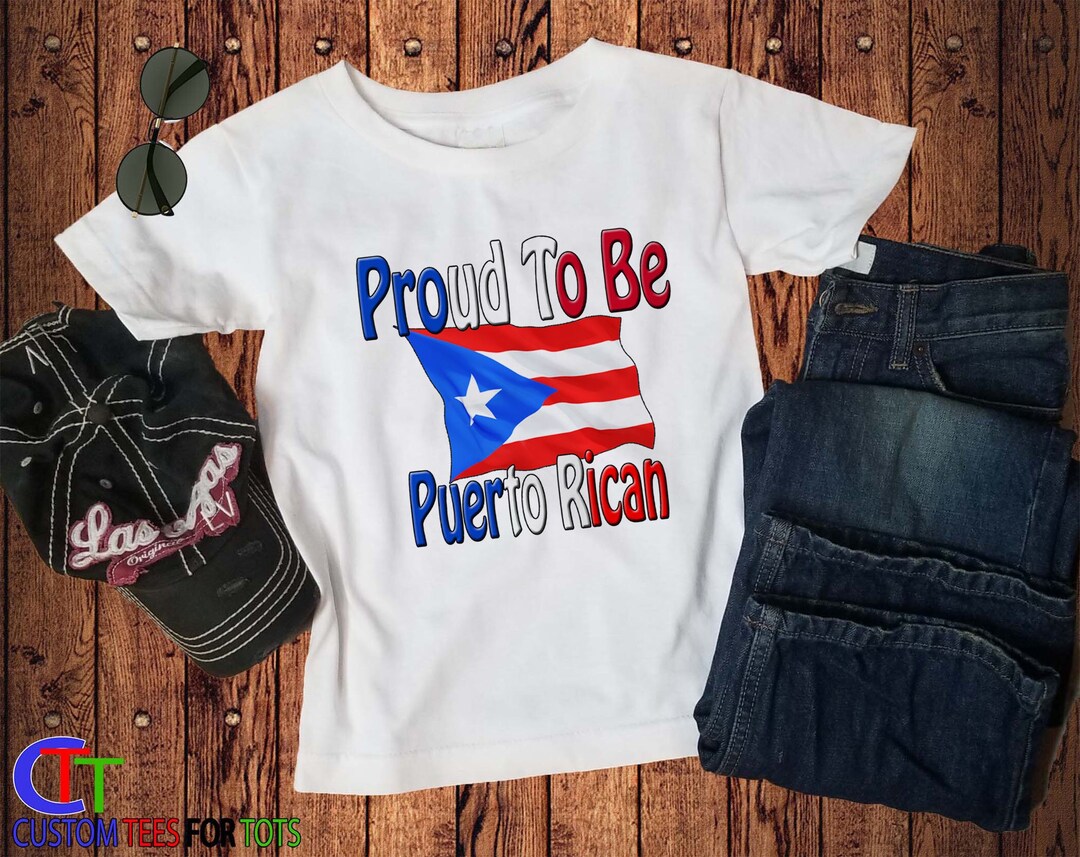 Proud to Be Puerto Rican Tee - Puerto Rican Flag Graphic Shirt ...