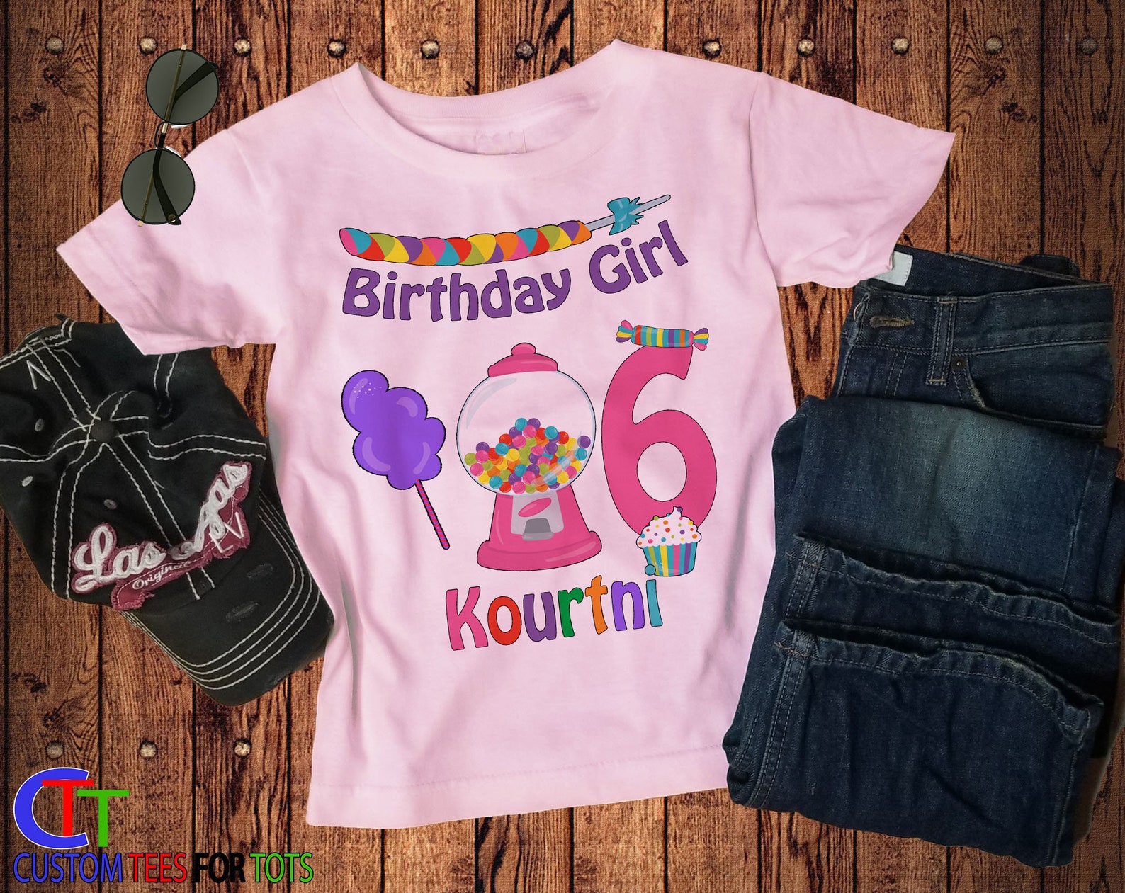Girls Candyland Shirt Personalized Birthday Candy Shirt - Etsy