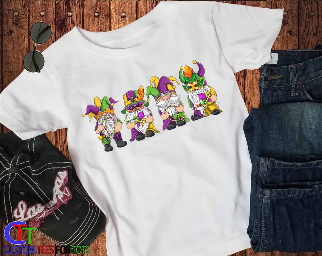Gnomes Mardi Gras Shirt Parade Party Tshirt Mardi Gras Carnival T ...