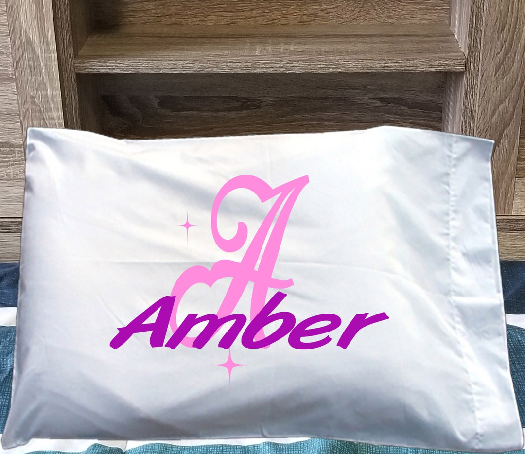 Monogramed Girl Pillowcase , Personalized Pillowcase Customized ...