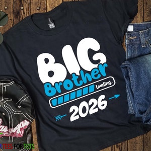 Big Brother Loading Shirt Custom Year Big Brother Baby Tshirt Pregnancy ...