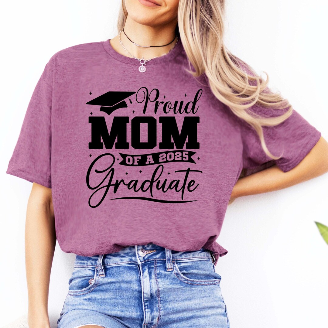 Grad Proud Mom Shirt - Preschool Kindergarten High School College ...