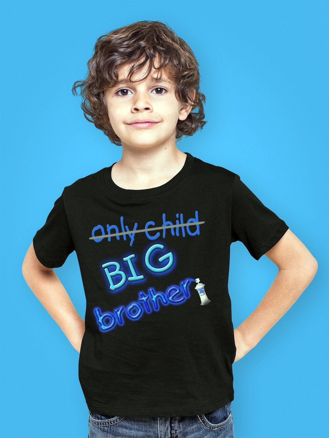 Big Brother Shirt Only Child Big Brother Graffiti Shirt - Etsy