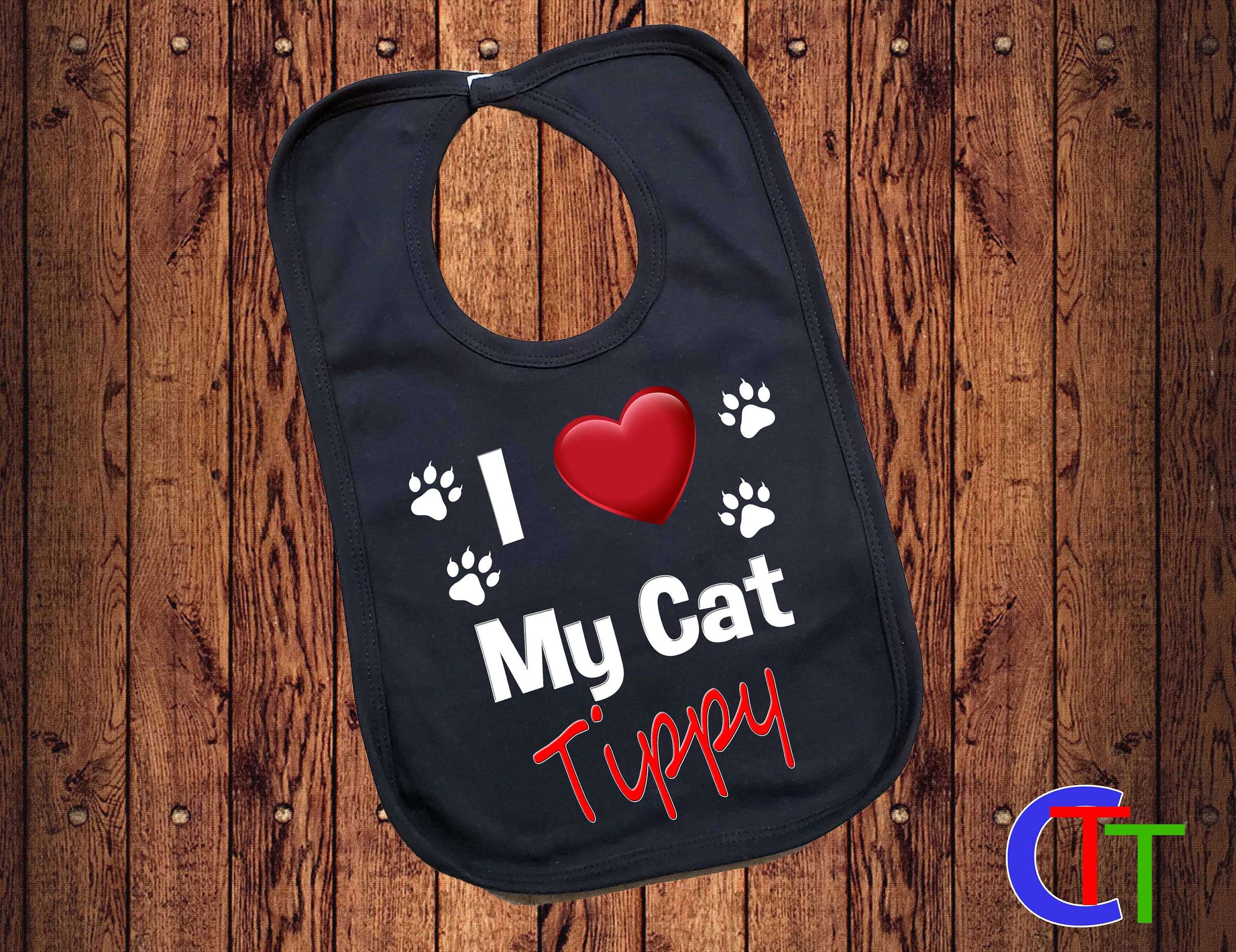 I Love My Cat Bib Cat Baby Bib Boy or Girl Cute Kitten - Etsy UK