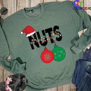 Chest Nuts Matching Couples Christmas Sweaters - Chestnuts Funny ...