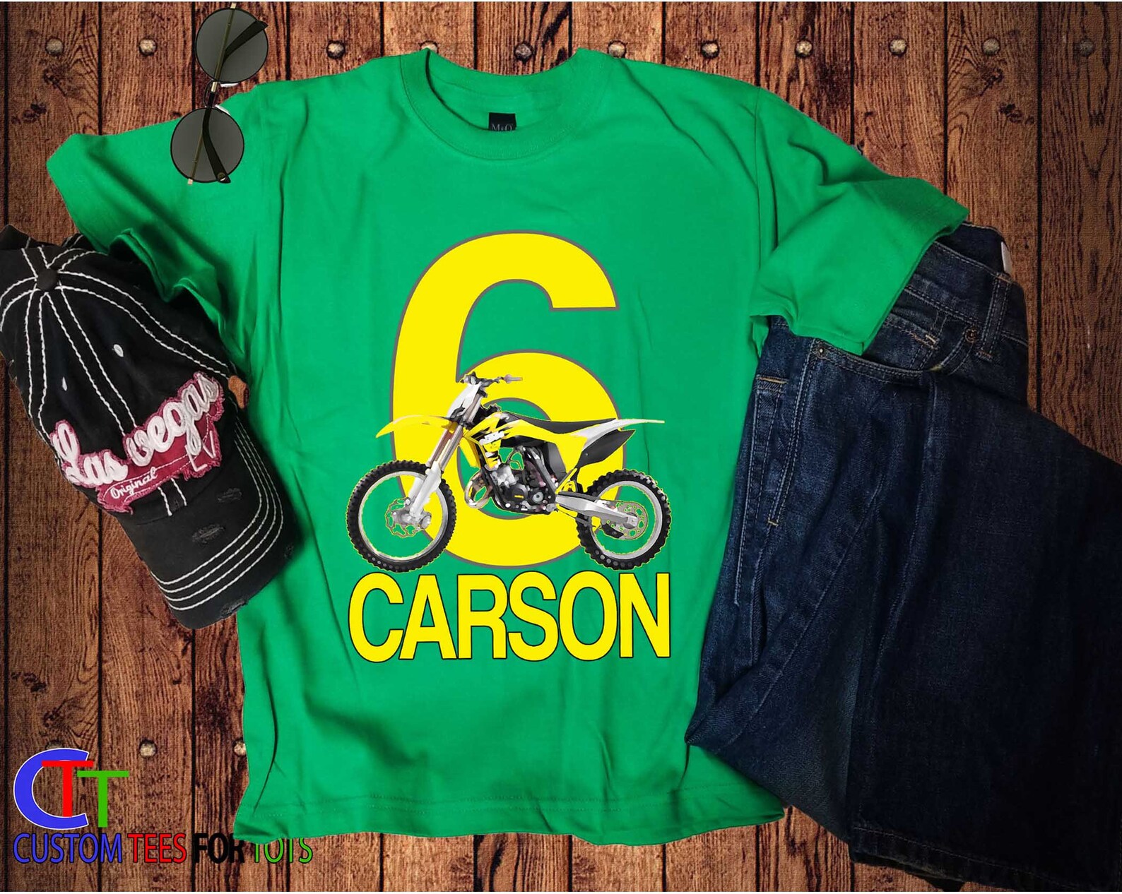 Yellow Dirtbike Birthday Shirt Dirtbike Black Shirt - Etsy Canada
