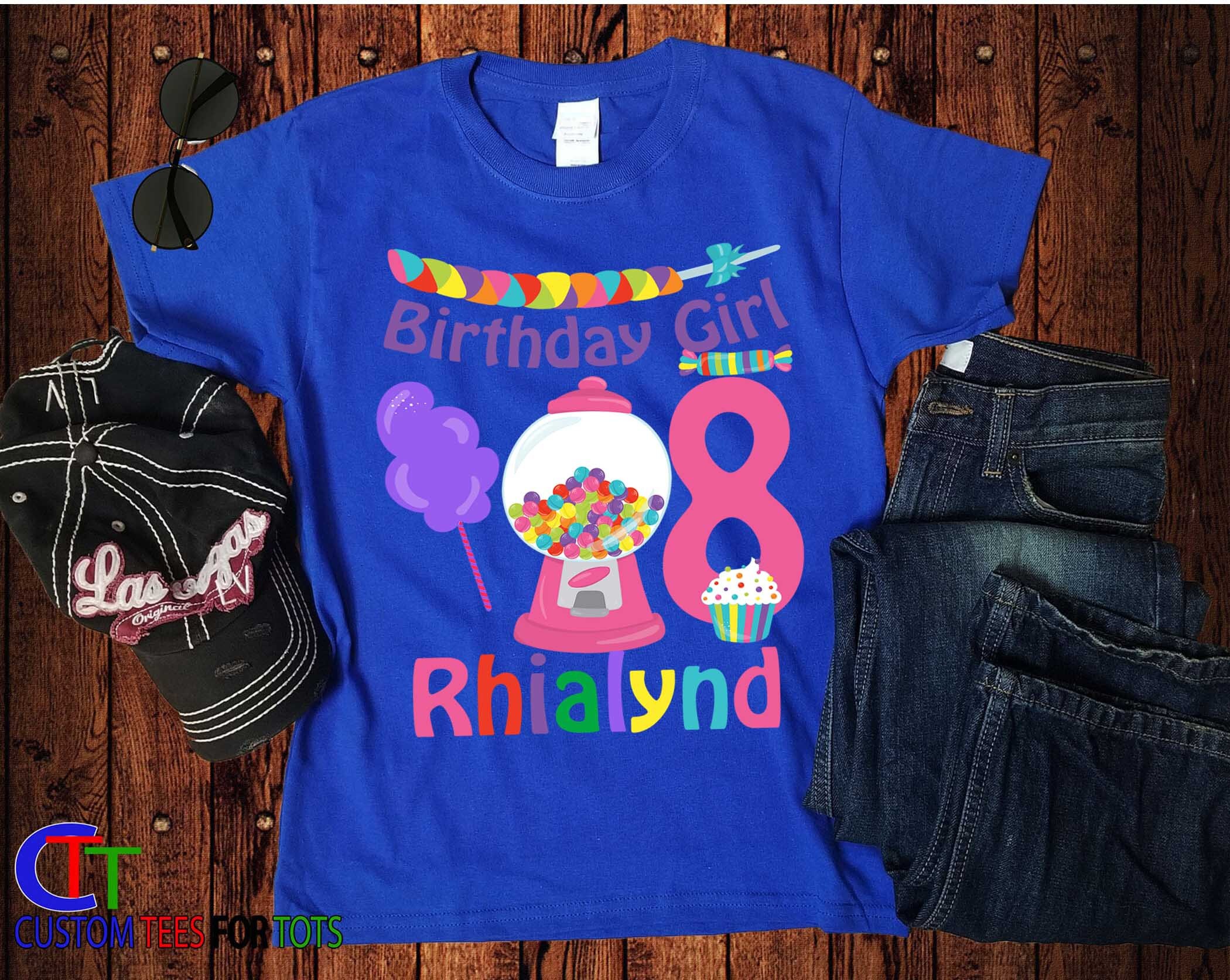 Girls Candyland Shirt Personalized Birthday Candy Shirt | Etsy