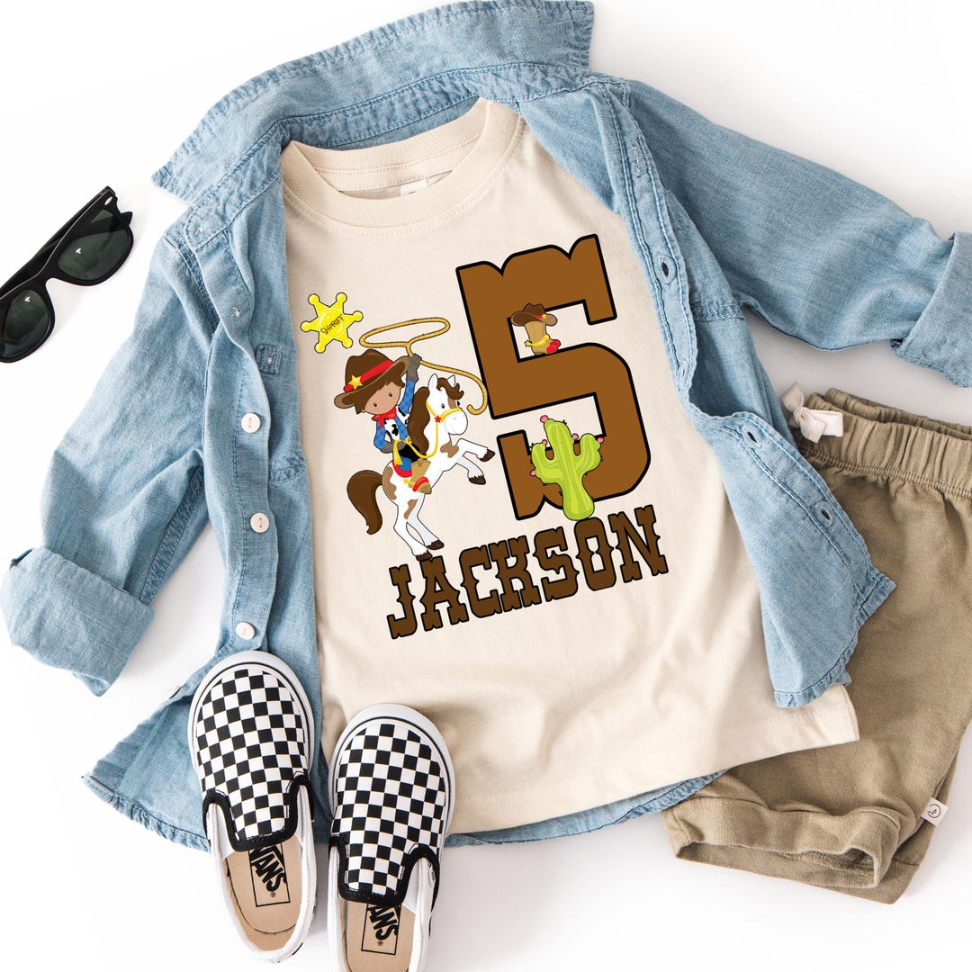 Personalized Cowboy Birthday Shirt: Rancher Bday Tee - Etsy Canada