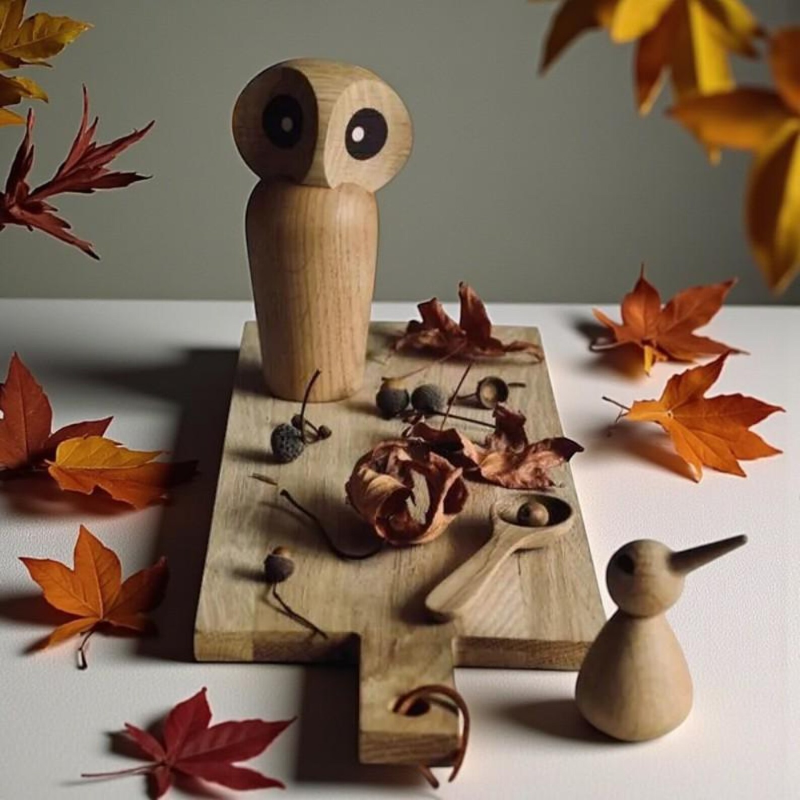 Handcrafted Wood Owl Ornament: Rustic Home Decor Figurine - Etsy