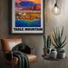 Table Mountain Art Print: Cape Town Landscape Drawing (digital Download ...