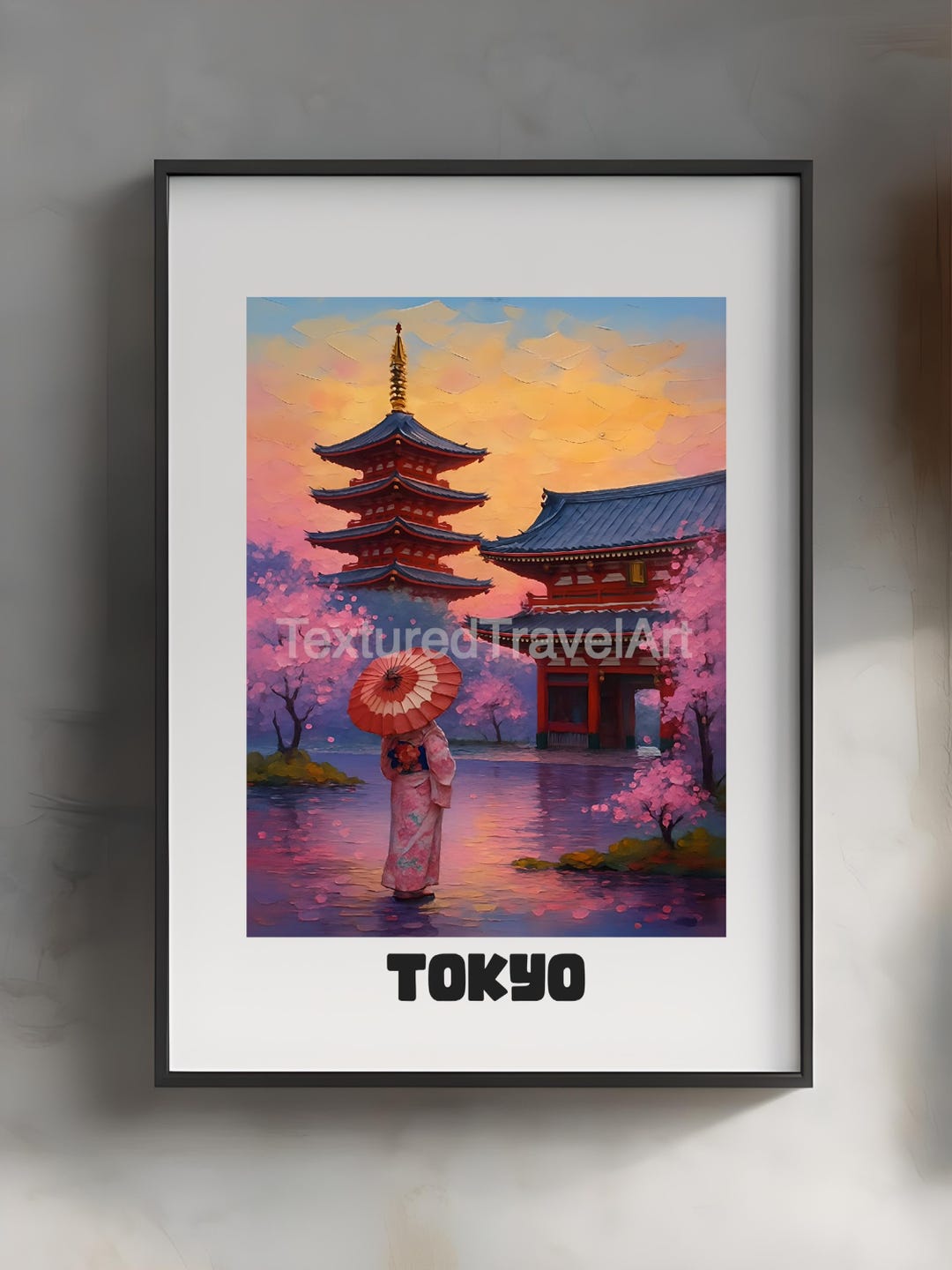 Sensoji Temple Print: Asakusa Japan Travel Poster (digital Download ...