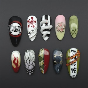 Uzui Tengen Nails - Etsy
