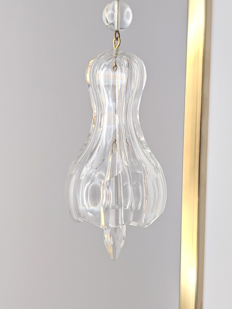 6" Flower Bell Crystal Ornament - Etsy