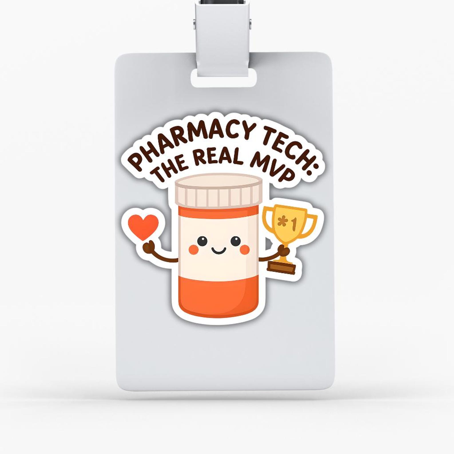 Pharmacy Tech MVP Sticker, Cute Kawaii Pill Bottle Sticker, Pharmacy ...