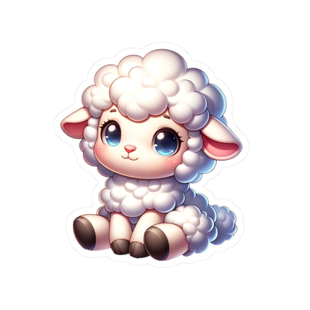 Cute Sheep Sticker, Sheep Sticker, Laptop Decal, Journal Decal ...