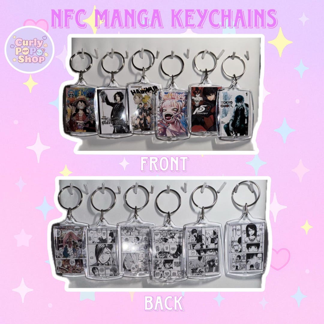 Custom NFC Manga Keychain, Anime Book Access Keychain | MTO - Etsy