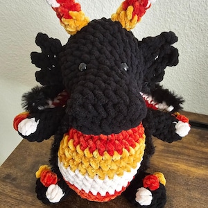 Candy Cornelius - Candy Corn Dragon Crochet Pattern - Halloween ...