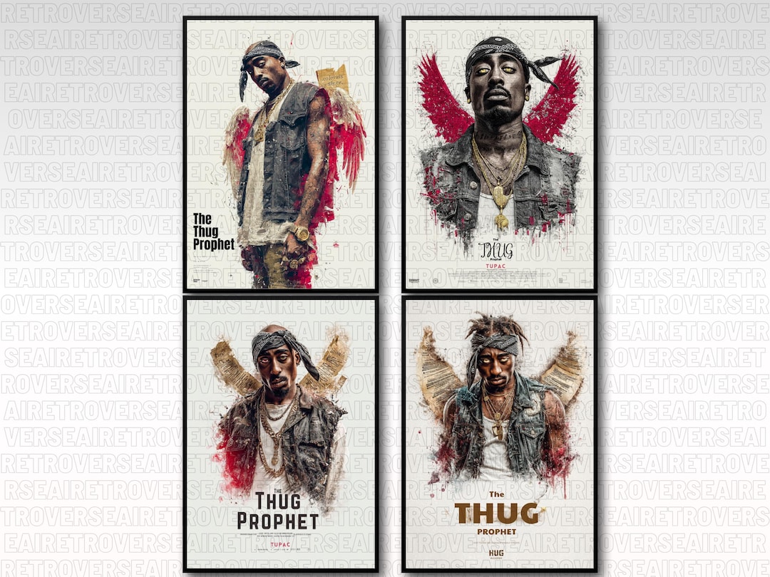 The Thug Prophet – Tupac Shakur Surreal Poster Set | Desert of Broken ...