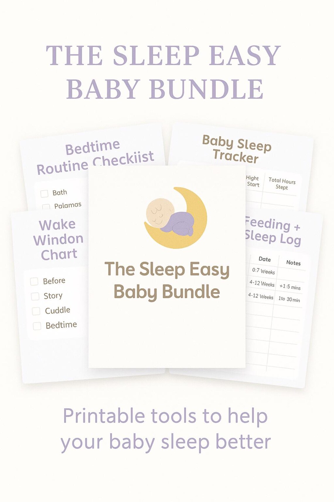 Newborn Sleep Schedule Printables - Baby Tracker & Routine Planner ...