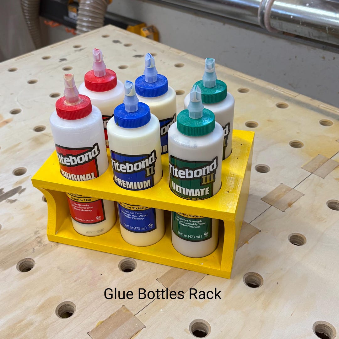 Glue Bottles Rack – CNC Digital Download – Organizer for 6 Bottles ...