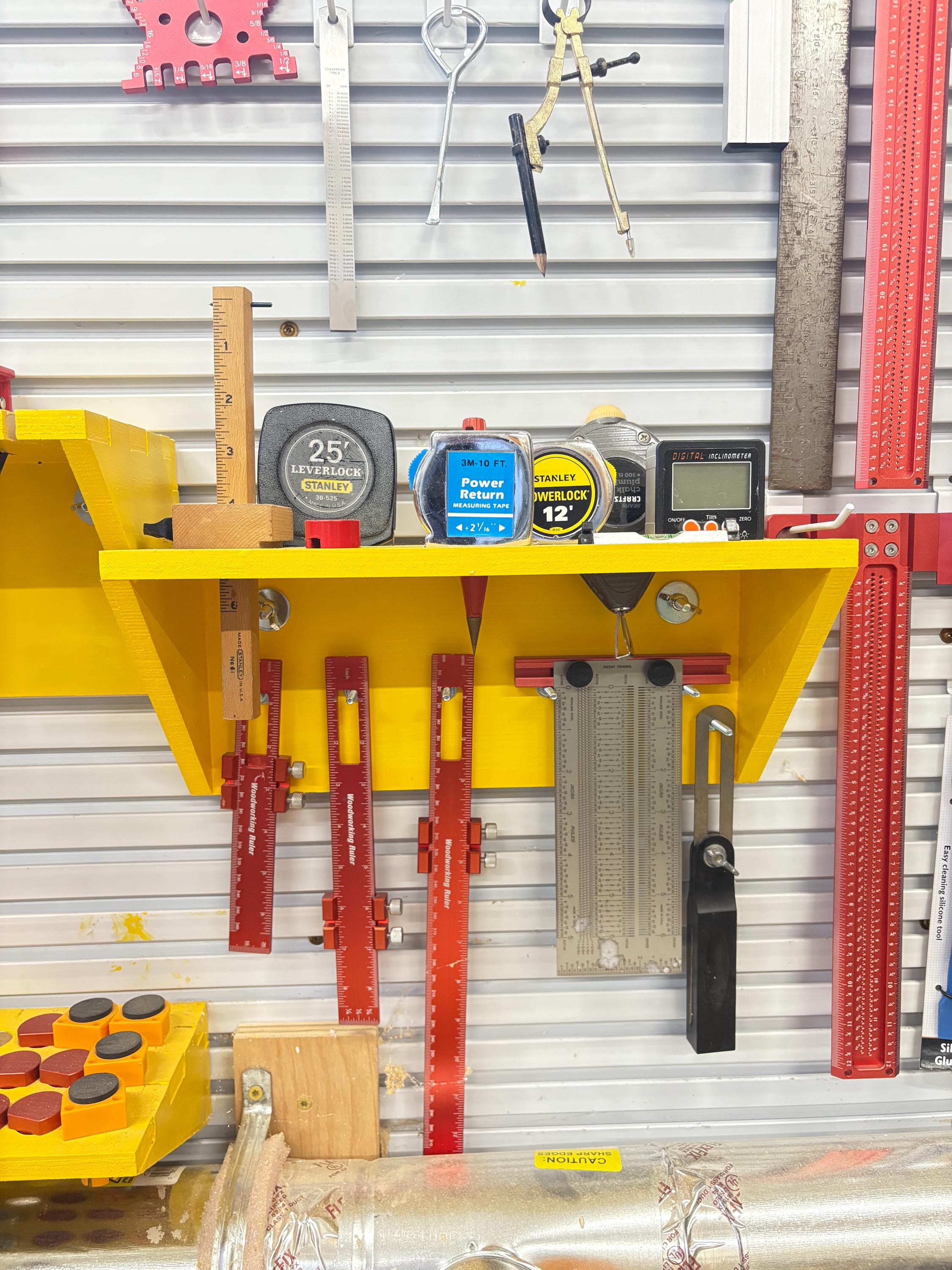 Layout Tools Rack – CNC Digital Download – Organizer for Tape Measures ...